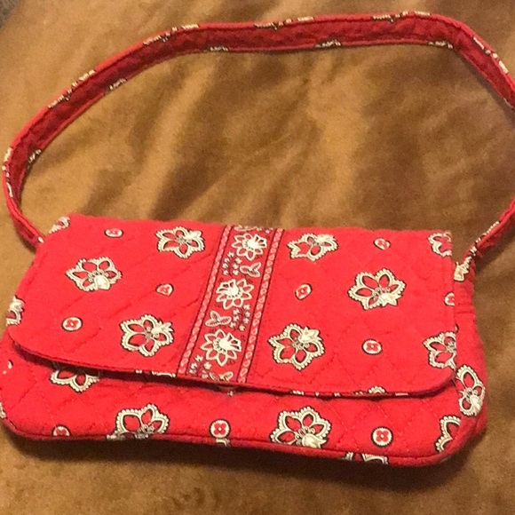 Vera Bradley | Bags | Vera Bradley Red Bandana Print Bag | Poshmark